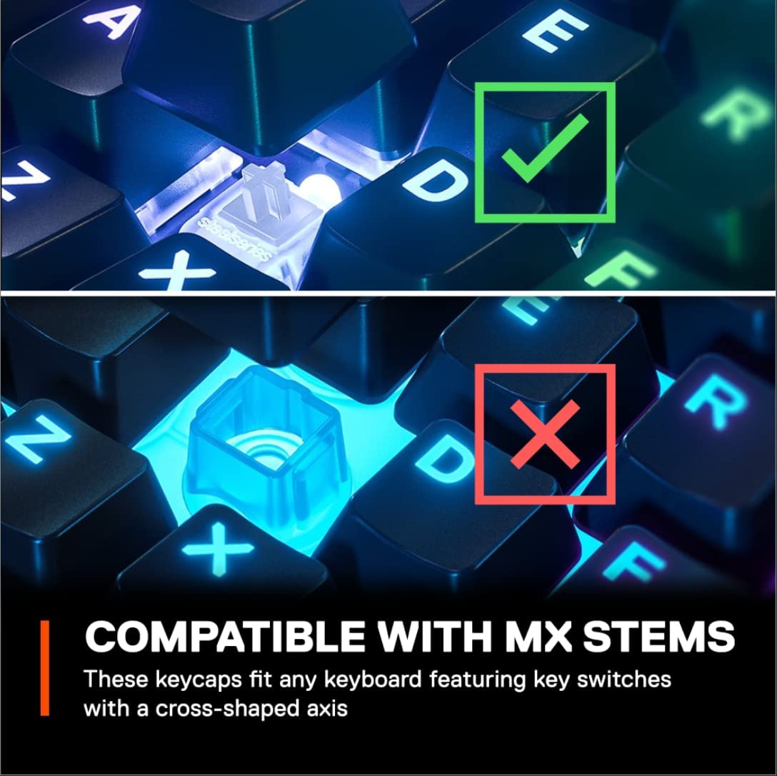 SteelSeries PRISMCAPS Double Shot PBT Keycap Set - Black – TechnicaMV