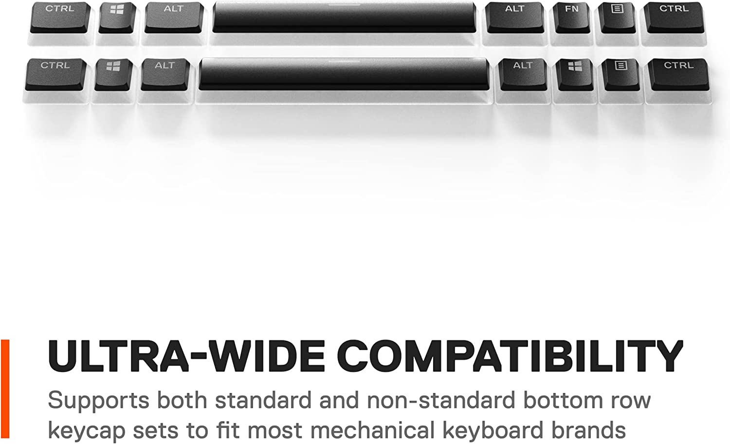 SteelSeries PRISMCAPS Double Shot PBT Keycap Set - Black – TechnicaMV