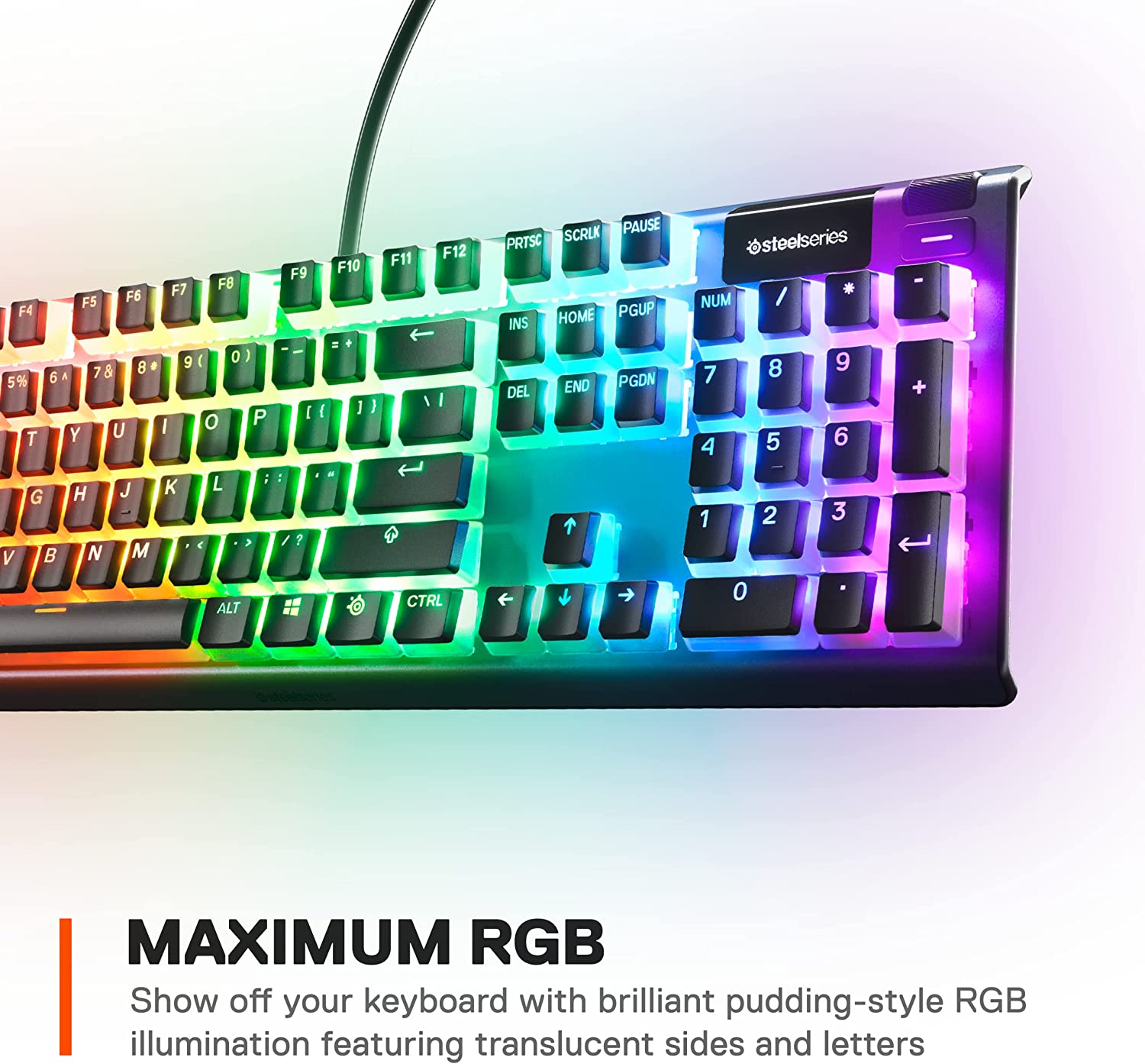 SteelSeries PRISMCAPS Double Shot PBT Keycap Set - Black – TechnicaMV