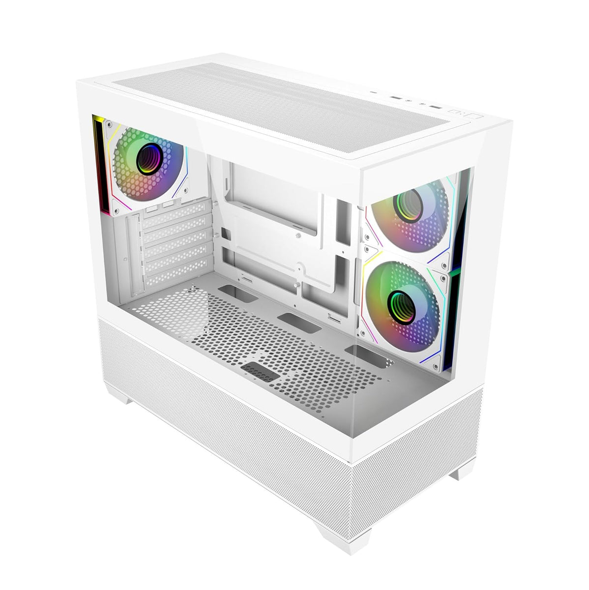 COOLER MASTER ELITE 490 TG ARGB ATX CASE - WHITE – TechnicaMV