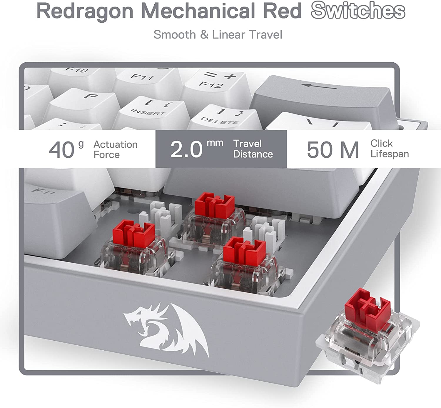 Redragon K617 Fizz 60% Mechanical Keyboard – TechnicaMV