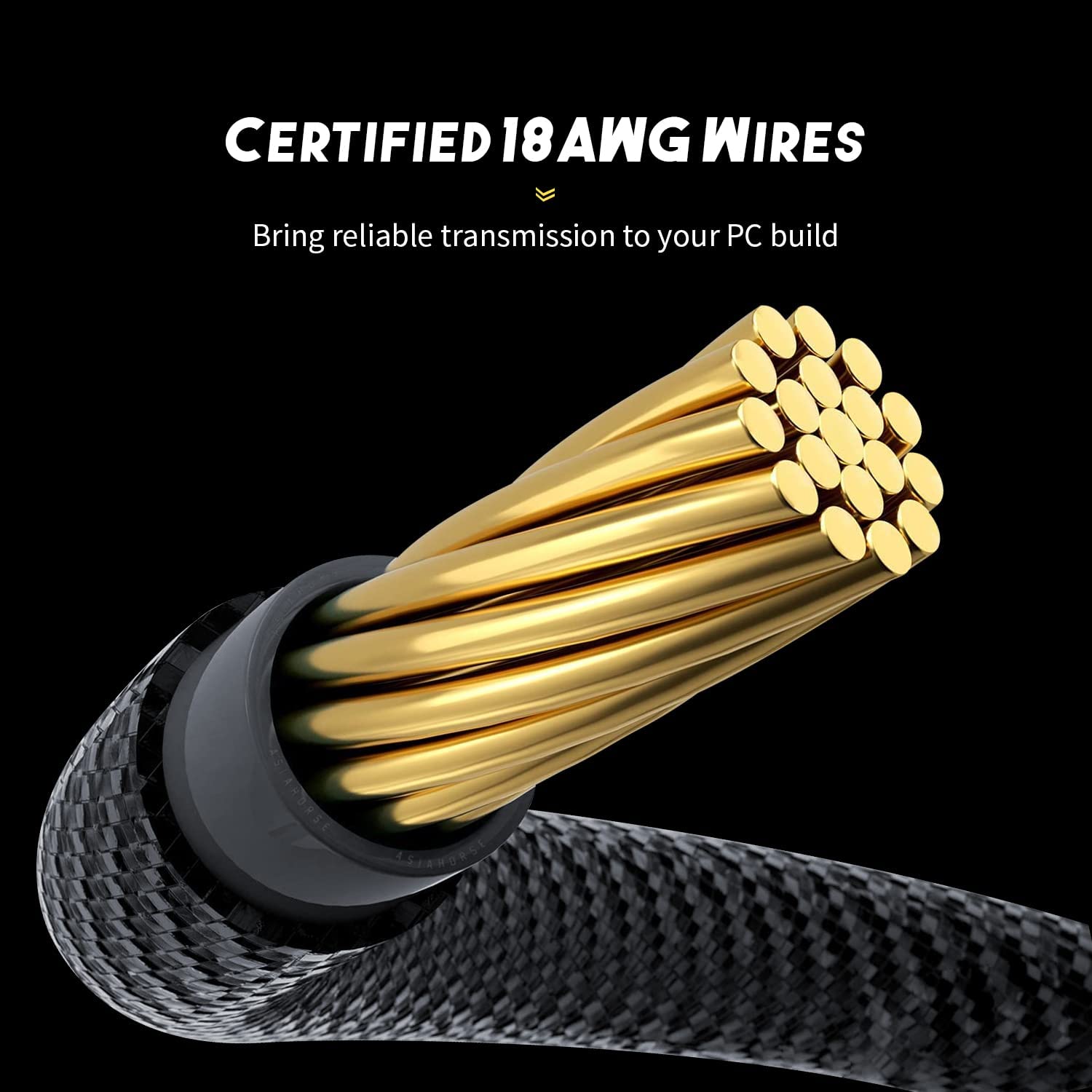 Titanium Grey Sleeved Cables 30CM PSU Extension Cable Kit – TechnicaMV