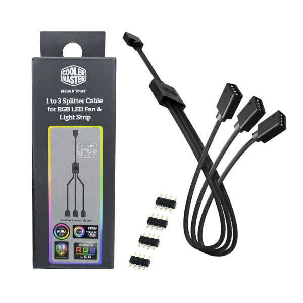 CoolerMaster 1-to-3 RGB Splitter Cable – TechnicaMV